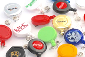 Custom Colour Badge Reels - Cardserv - Plastic Card Printing Australia